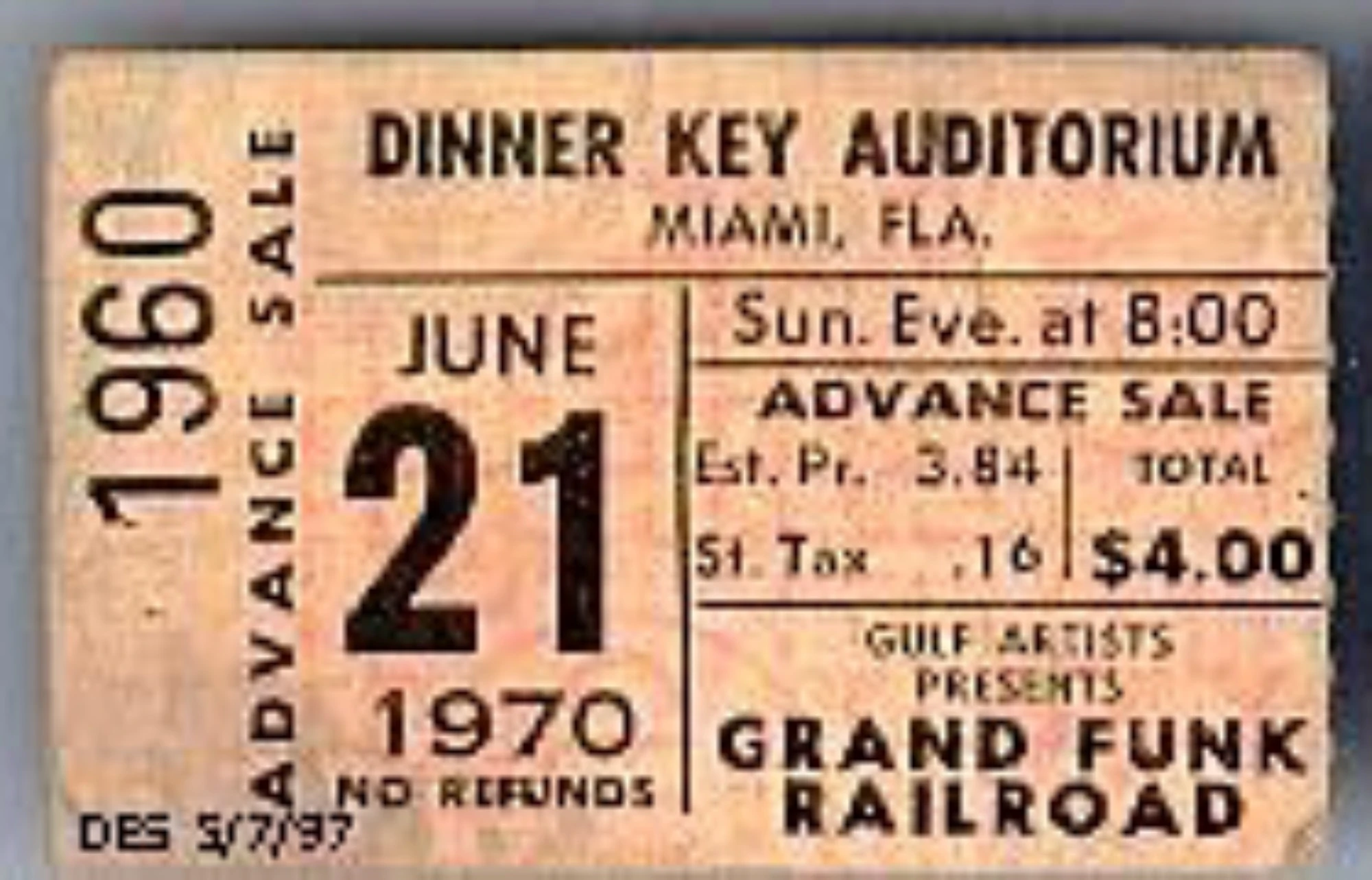 June 21, 1970 Dinner Key Auditorium, Miami, FL | Concerts Wiki | Fandom