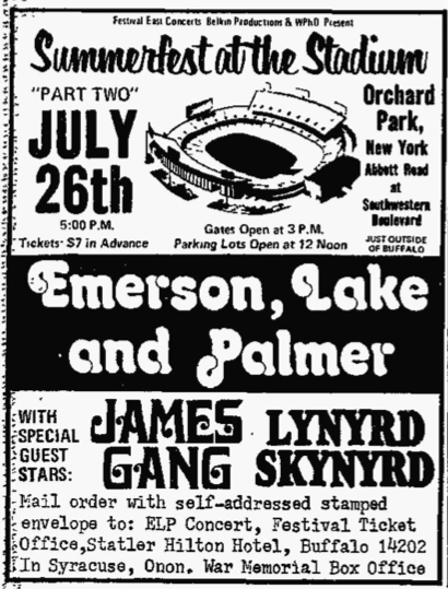 July 26, 1974 Rich Stadium, Buffalo, NY | Concerts Wiki | Fandom