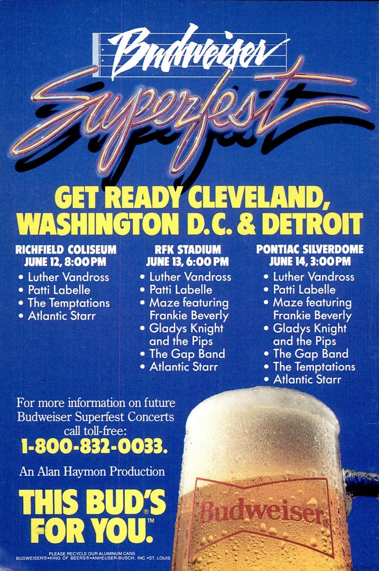 Budweiser Superfest 1987 | Concerts Wiki | Fandom