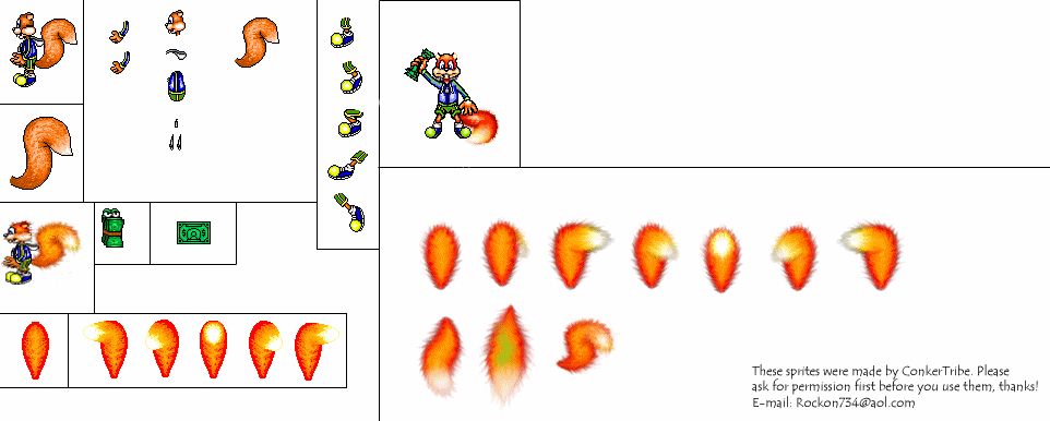 Sprites:Conker the Squirrel | Conker Wiki | Fandom