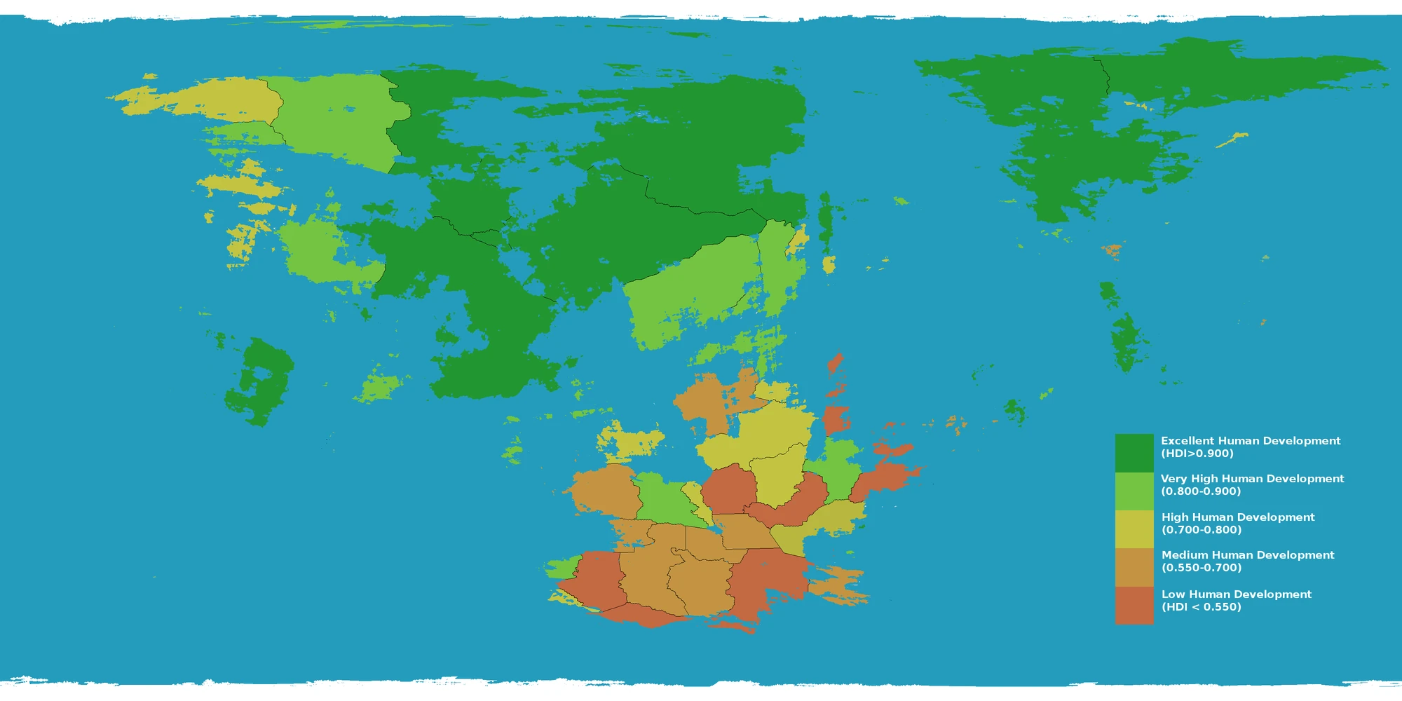 List of Countries by HDI | ConworldXII Wiki | Fandom