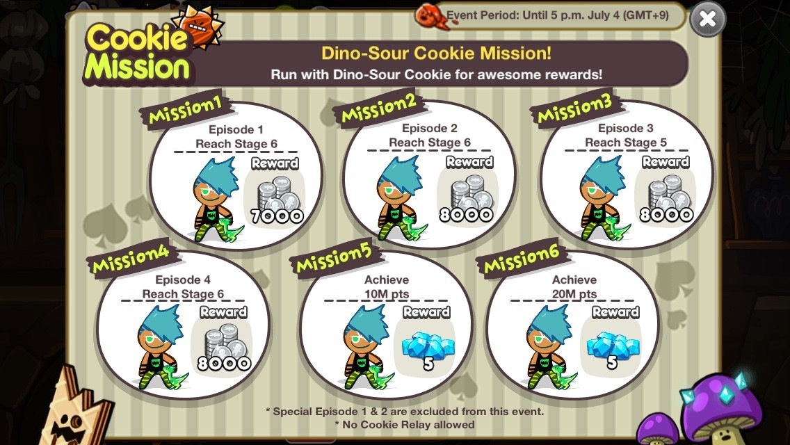 Image Dino Sour Cookie Mission Cookie Run Wiki Fandom Powered