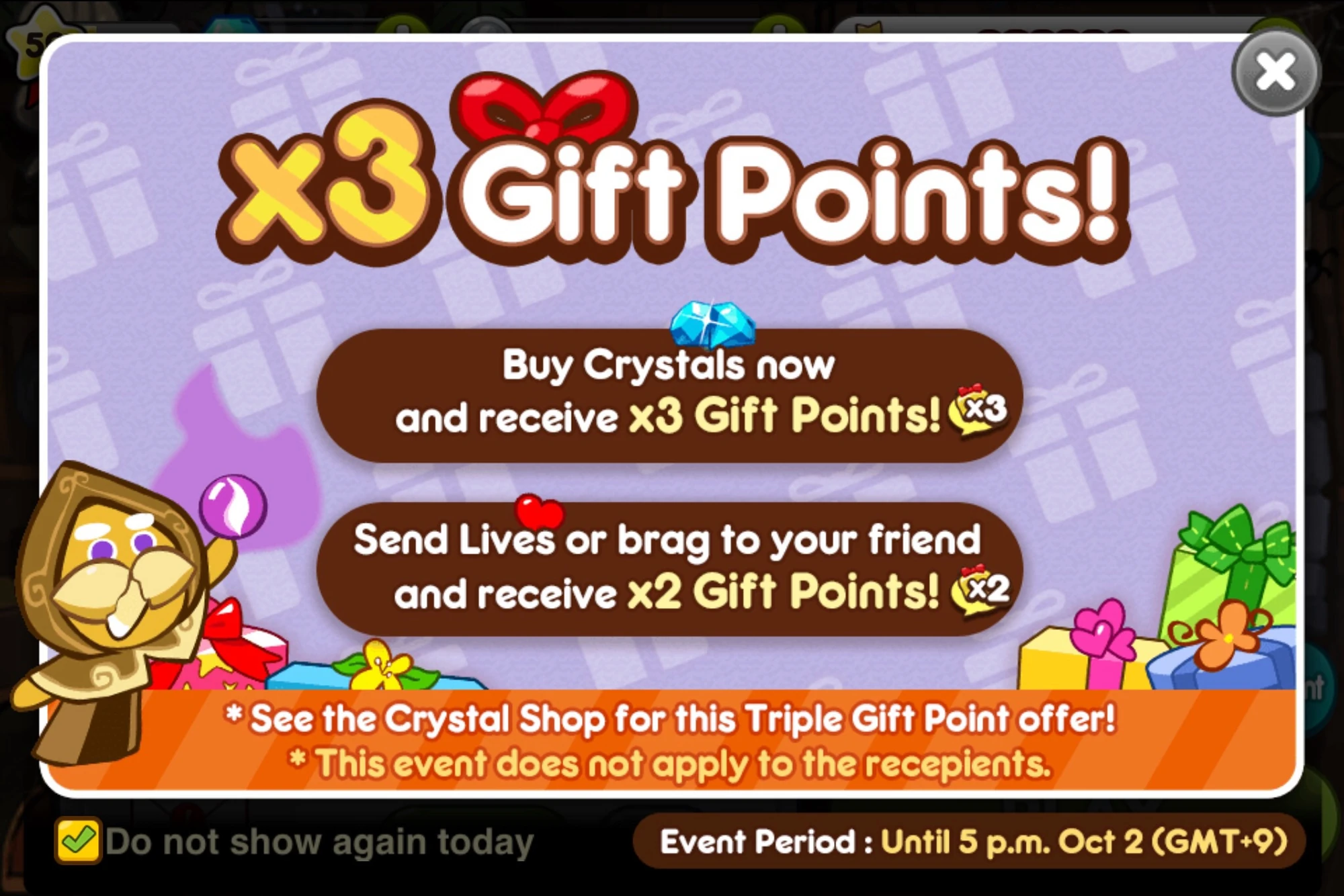 x3 Gift Points | Cookie Run Wiki | FANDOM powered by Wikia
