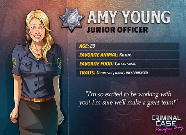 Amy Young | Wiki Criminal Case Grimsborough | FANDOM powered by Wikia