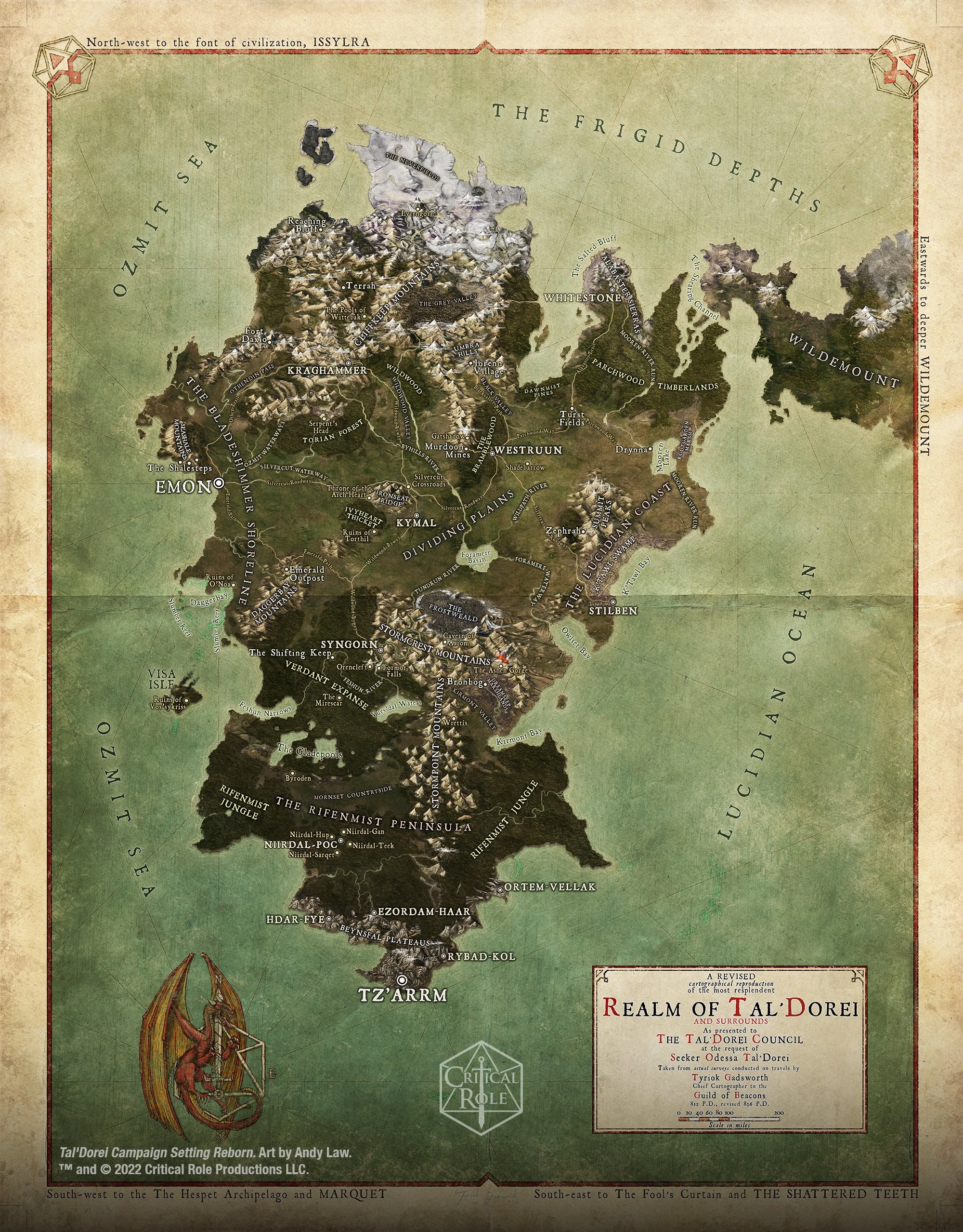 Image - Map of Tal'Dorei Campaign Setting.jpg | Critical Role Wiki ...