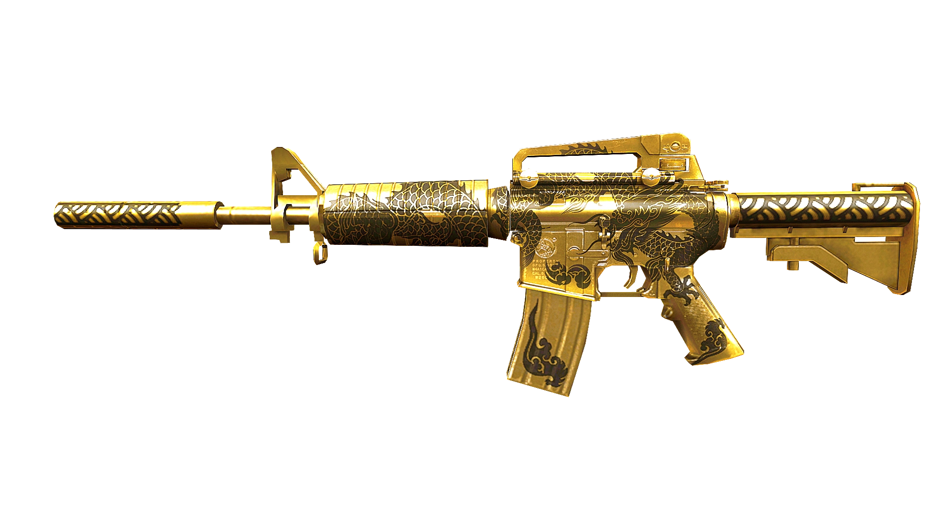 M4A1-S Gold Black Dragon | Crossfire Wiki | Fandom