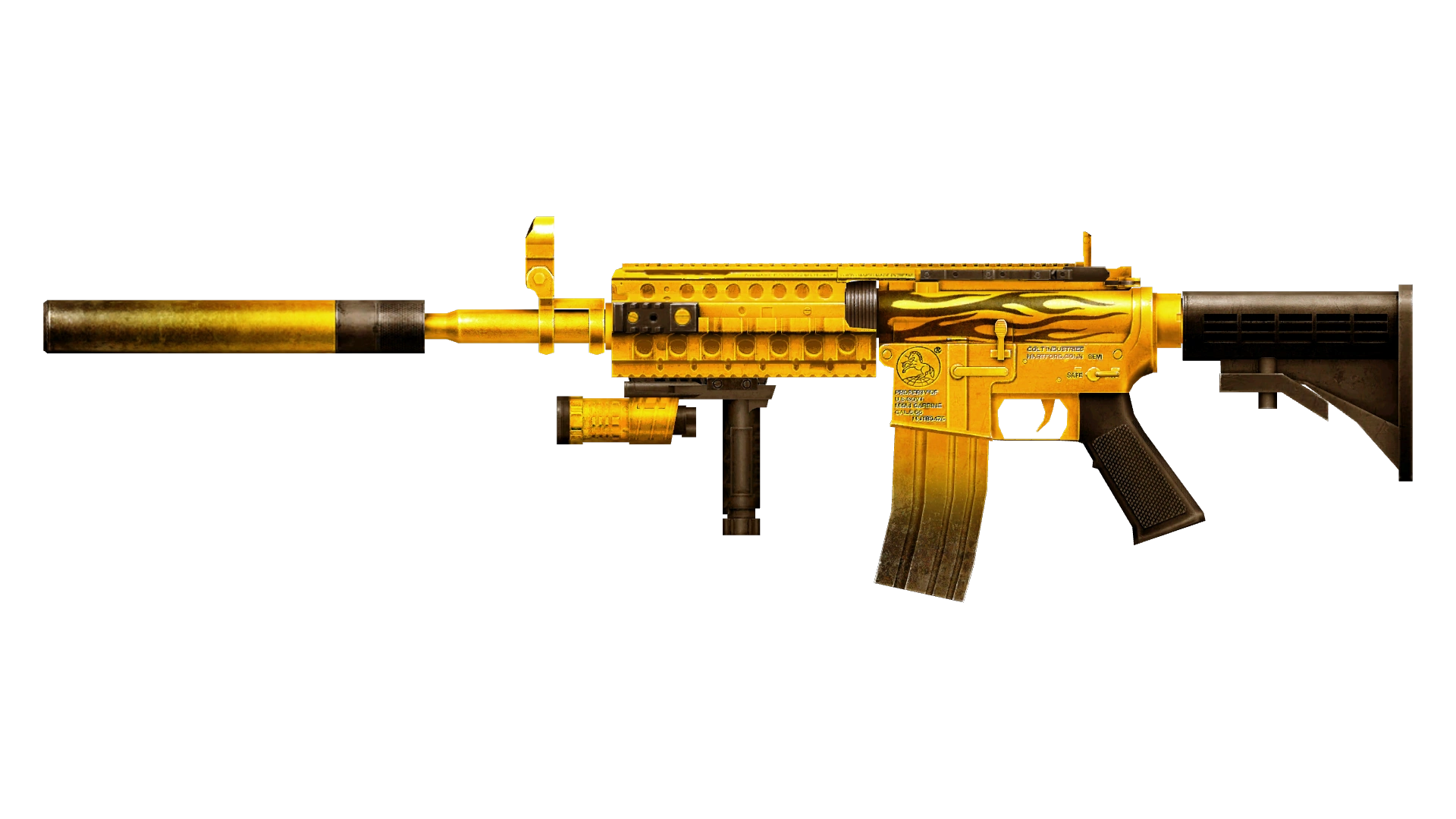 M4A1-XS Goldfire | Crossfire Wiki | Fandom