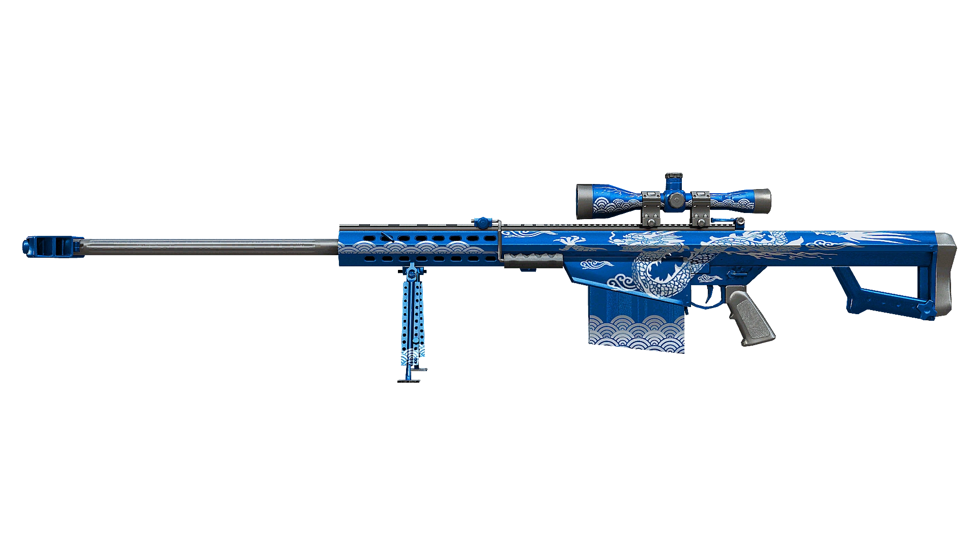 Barrett M82A1-Blue Silver Dragon | Crossfire Wiki | Fandom