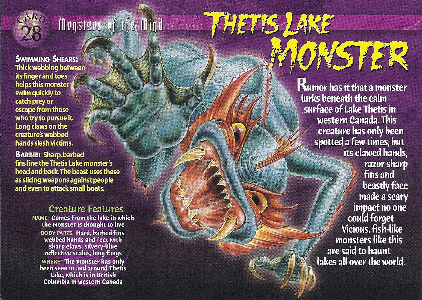 Image - Thetis Lake Monster front.jpg | Cryptid Wiki | FANDOM powered by Wikia
