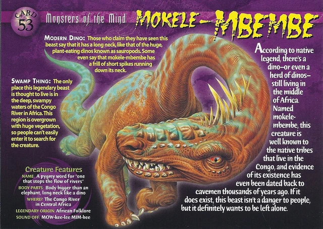 Mokele Mbembe Cryptids