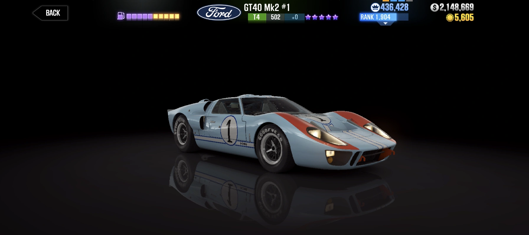Ford GT40 Mk2 Number 1 | CSR Racing Wiki | Fandom