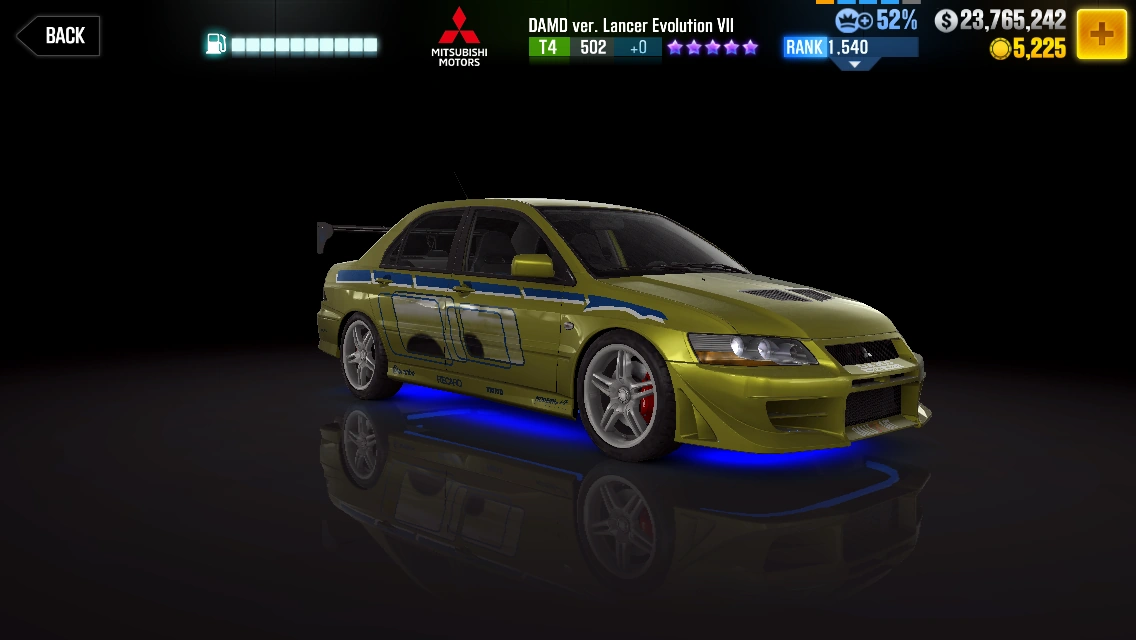Mitsubishi DAMD ver. Lancer Evolution VII | CSR Racing Wiki | Fandom