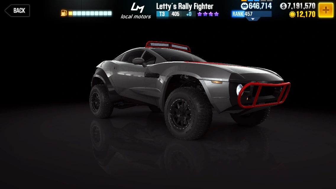 Letty's Local Motors Rally Fighter | CSR Racing Wiki | Fandom
