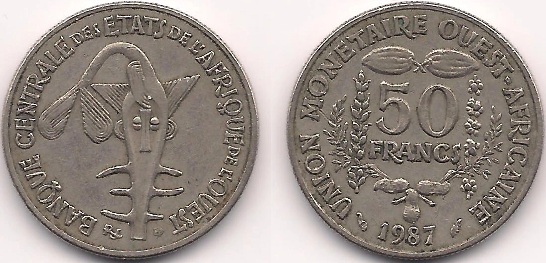 West African 50 franc coin | Currency Wiki | Fandom