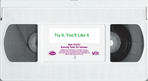 Opening and Closing to Barney: Try It, You'll Like It 1999 VHS | Custom ...