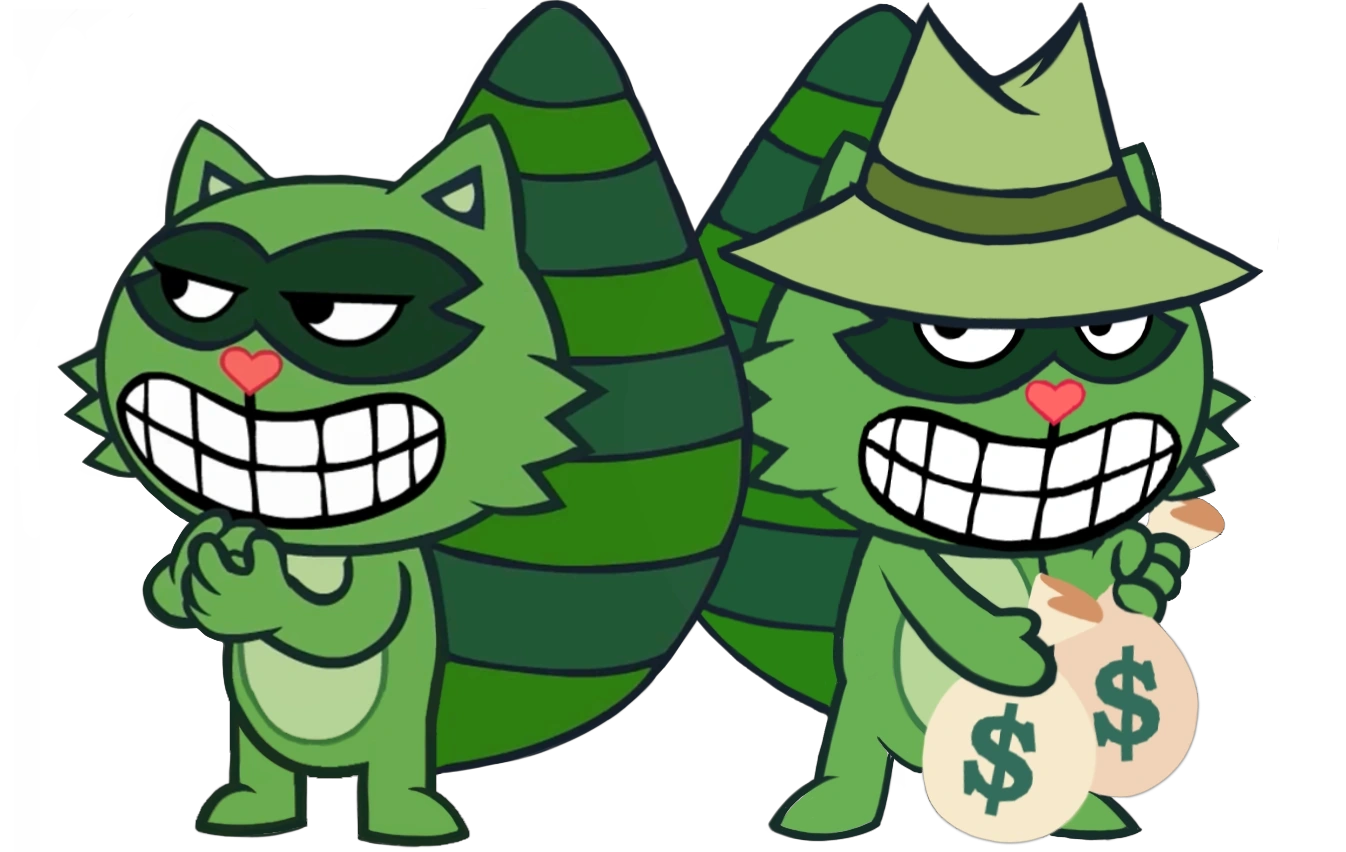 Lifty & Shifty | Cute Happy Tree Friends World Wiki | Fandom