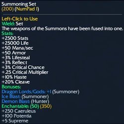 Summoning Set | Daemonic sword ORPG Wiki | Fandom