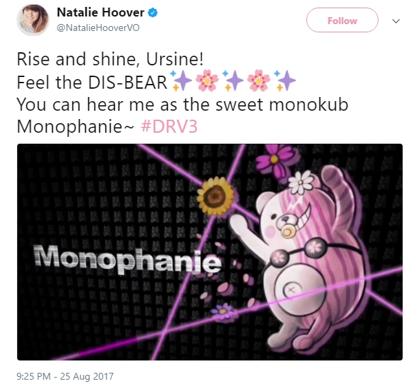 Image - VA Danganronpa V3 Natalie Hoover Monophanie.png | Danganronpa ...