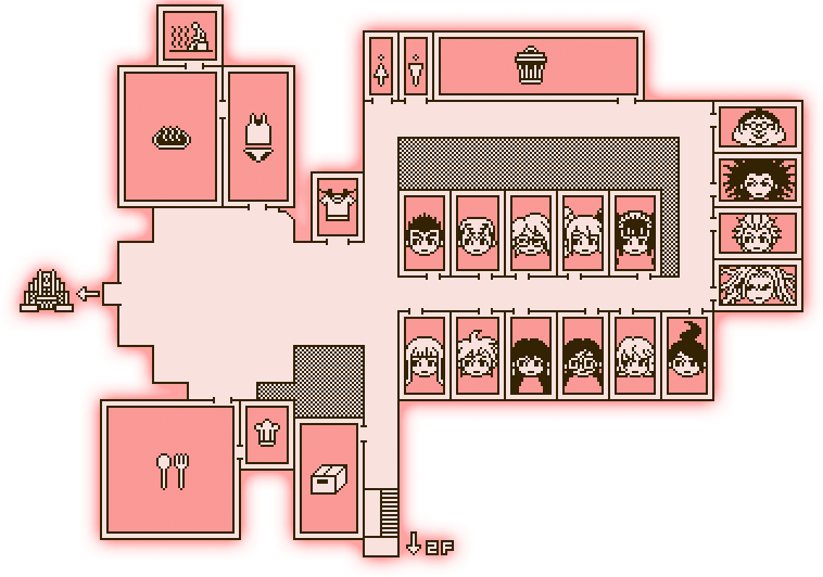 Image - Hope's Peak Map 1F Living Area.png | Danganronpa Wiki | FANDOM ...