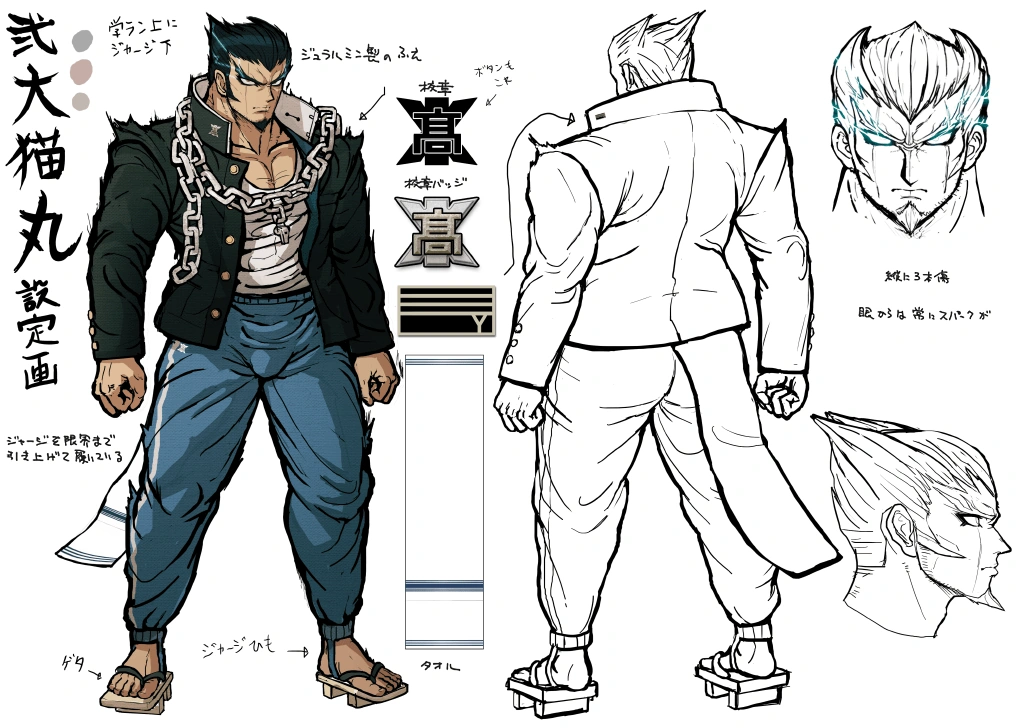 Image - Danganronpa 2 Character Design Profile Nekomaru Nidai.png | Danganronpa Wiki | FANDOM ...