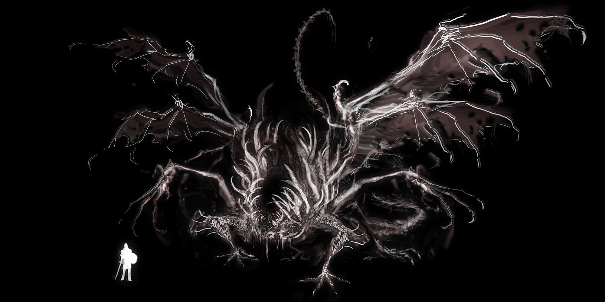 Imagen Gaping Dragon Art Wiki Dark Souls Fandom Powered By Wikia