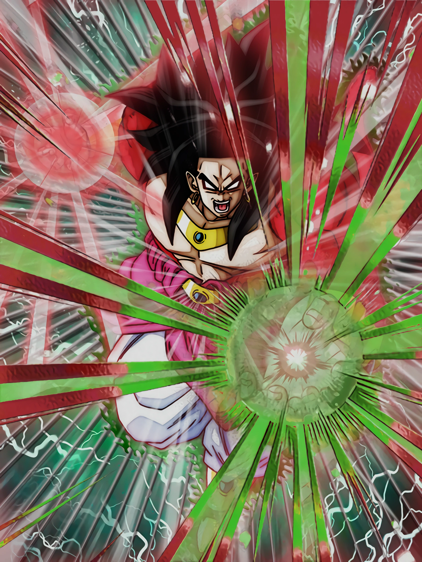 Vermilion Demon Broly (Super Saiyan 4) | DB-Dokfanbattle Wiki | Fandom