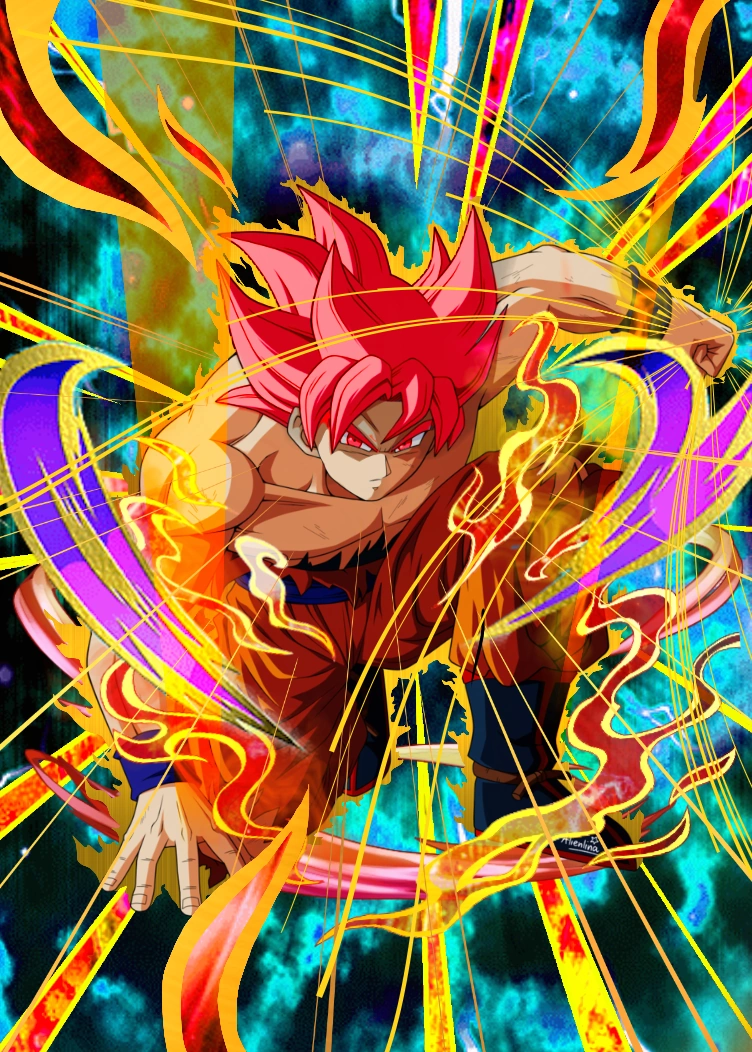 Indomitable Spirit Super Saiyan God Goku | DB-Dokfanbattle Wiki | Fandom