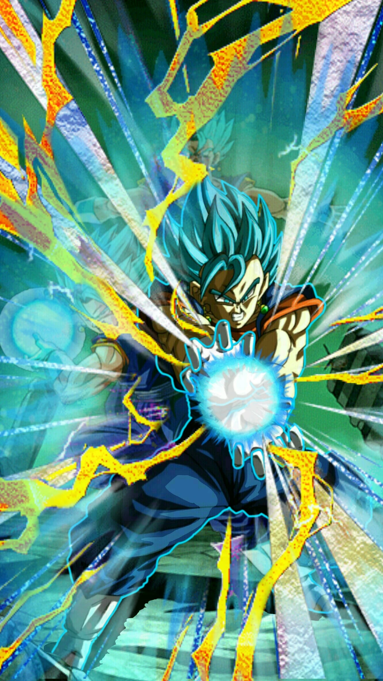 The Blue God Super Saiyan God SS Vegito | DB-Dokfanbattle Wiki | Fandom