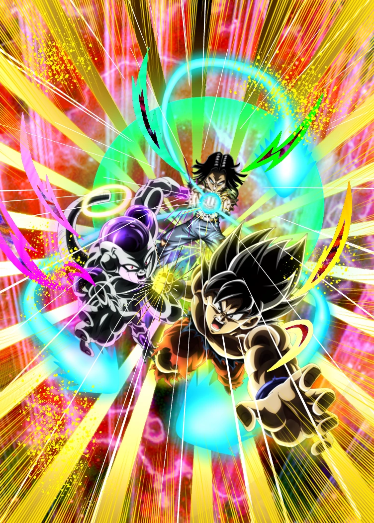 Full Force Attack Goku,Frieza and Android 17 | DB-Dokfanbattle Wiki ...