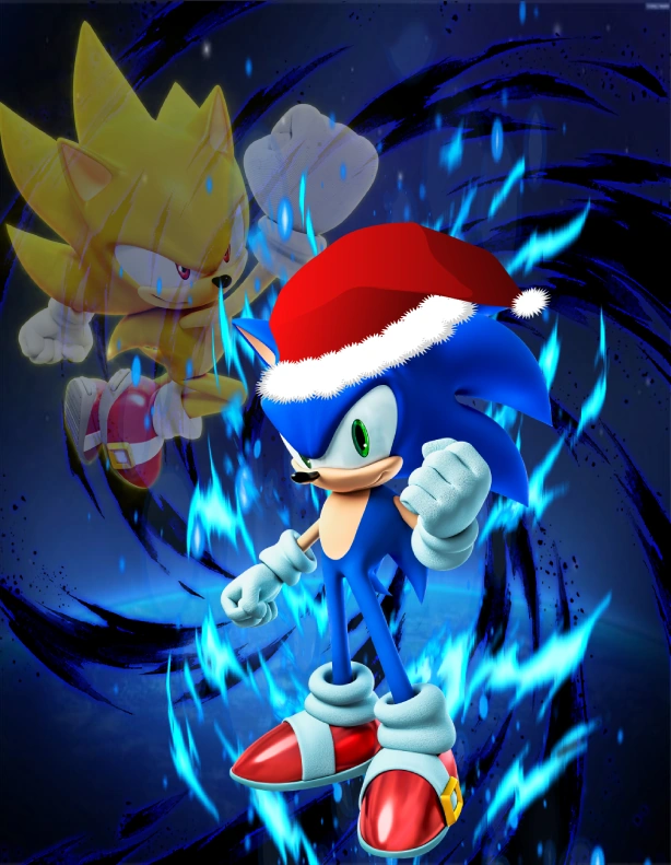 A New Christmas Hero Sonic The Hedgehog (Santa) | DB-Dokfanbattle Wiki ...