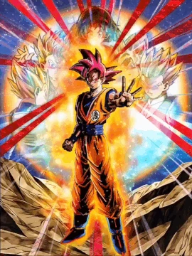 Ascension By Divine Ritual Super Saiyan God Goku | Dokfan Battle Wiki ...