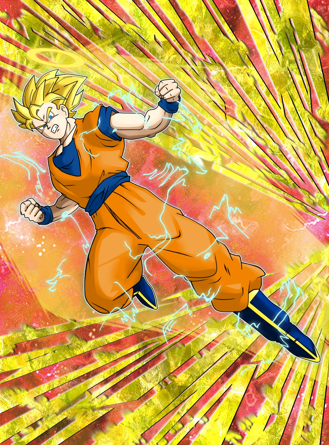 A Saiyan in Pursuit Super Saiyan 2 Goku (Angel) | DB-Dokfanbattle Wiki ...