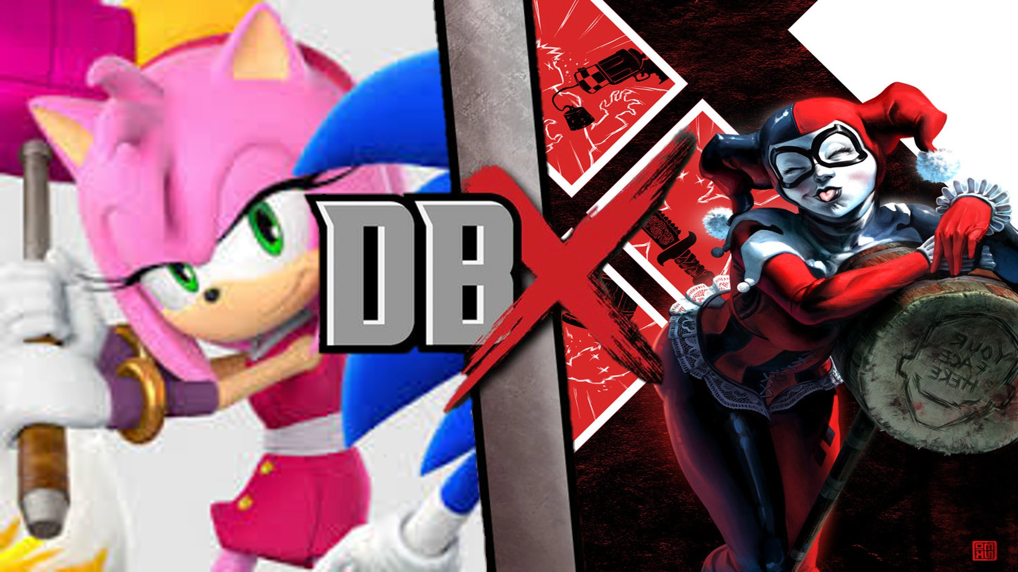 Amy Rose Vs. Harley Quinn | DBX Fanon Wikia | Fandom