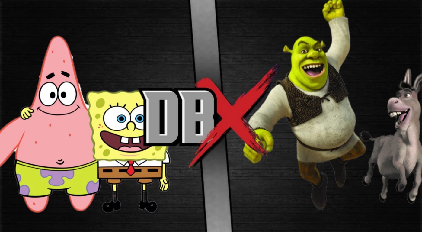 Shrek and Donkey vs. Spongebob and Patrick | DBX Fanon Wikia | Fandom