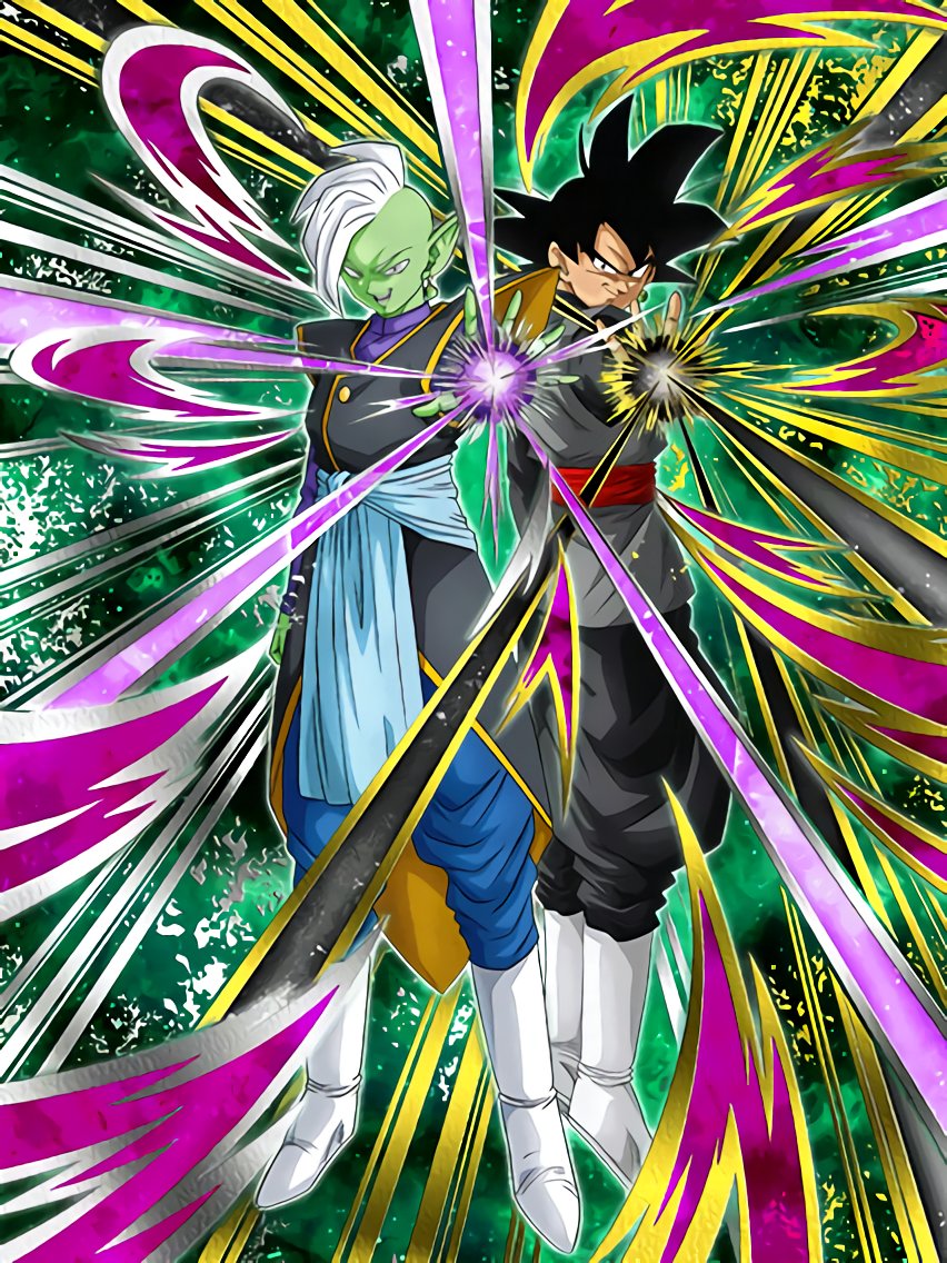 Distorted Justice Goku Black And Zamasu Dragon Ball Z Dokkan Battle