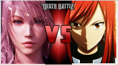LIGHTNING (Final Fantasy) Vs ERZA (Fairy Tail) ! | Fandom