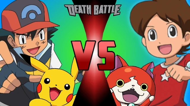 Image - Ash Ketchum & Pikachu vs Nathan Adams & Jibanyan (Pokemon vs ...