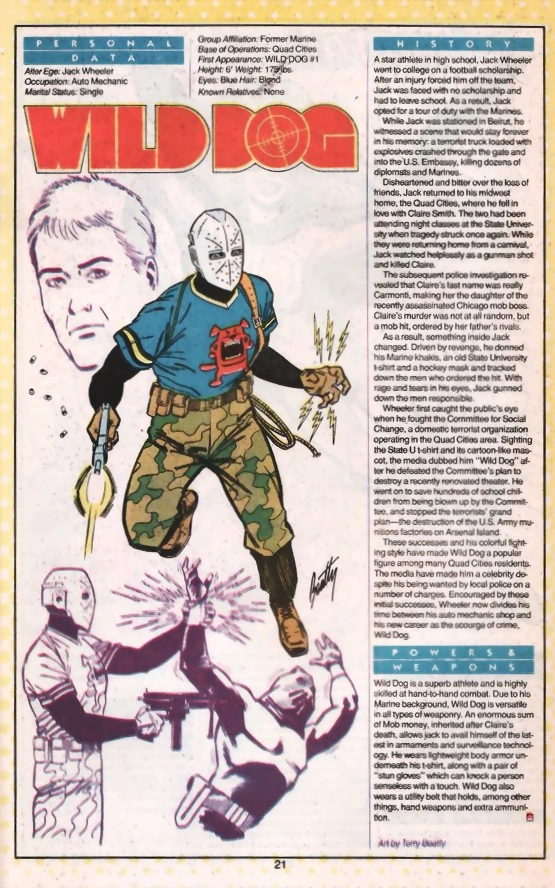 Image - DC Comics - Wild Dog Information.png | Death Battle Fanon Wiki ...