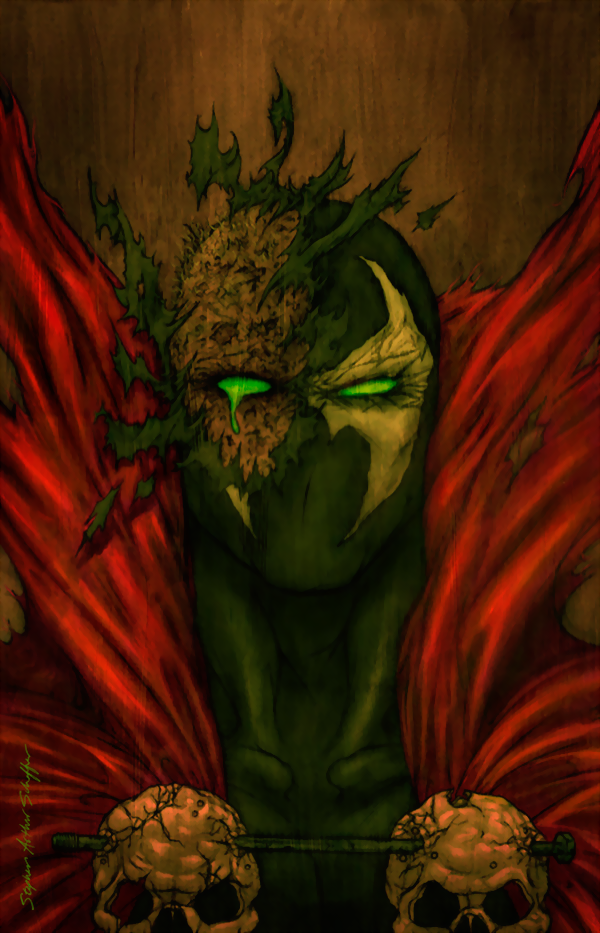 Image Spawn Spawn S Close Up As Part Of His Mask Peels Off Png Death Battle Fanon Wiki