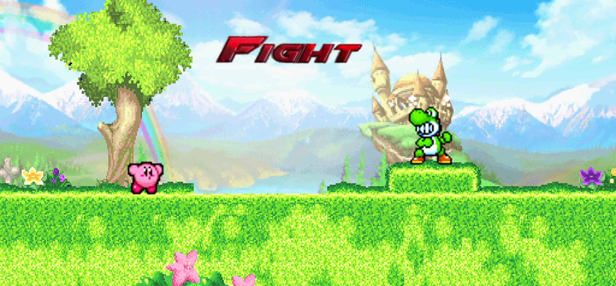 Image - Kirby VS Yoshi Fight.png | Death Battle Fanon Wiki | FANDOM ...