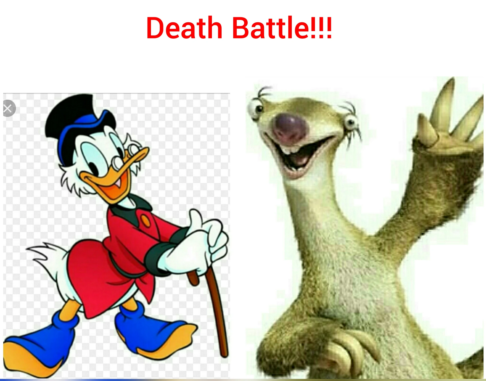 Scrooge Mcduck vs Sid the sloth | Death Battle Fanon Wiki | FANDOM ...