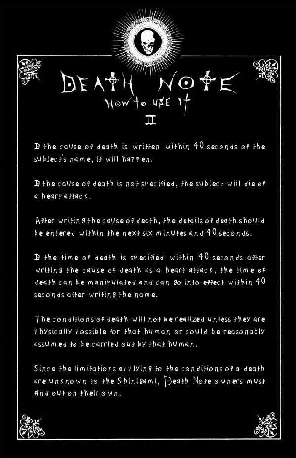 Image - Deathnote-rules 2.jpg | Death Note Wiki | FANDOM powered by Wikia