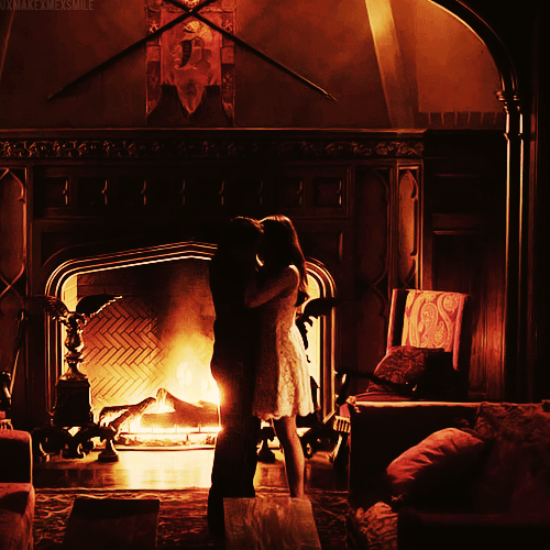 Image Delena Dancing By The Fireplace Degrassi Wiki Fandom Powered By Wikia