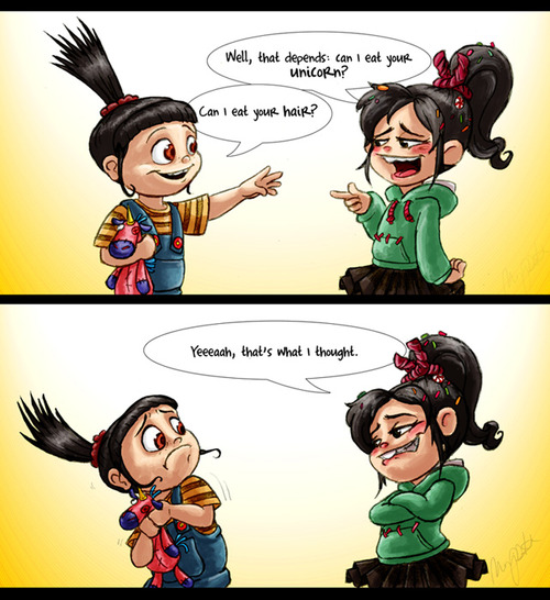 Image Vanellope And Agnes Good Move Vanellope Despicable Me