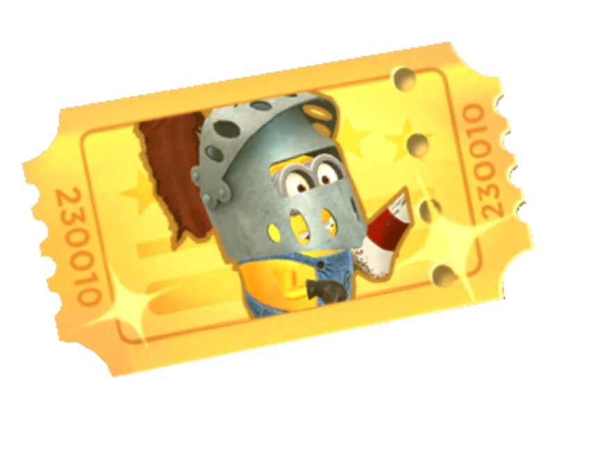 Image - Minion Rush Knight golden ticket.png | Despicable Me Wiki ...
