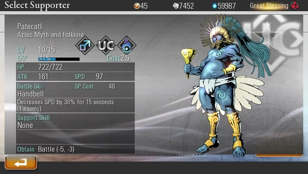 Patecatl | Destiny of Spirits Wiki | Fandom