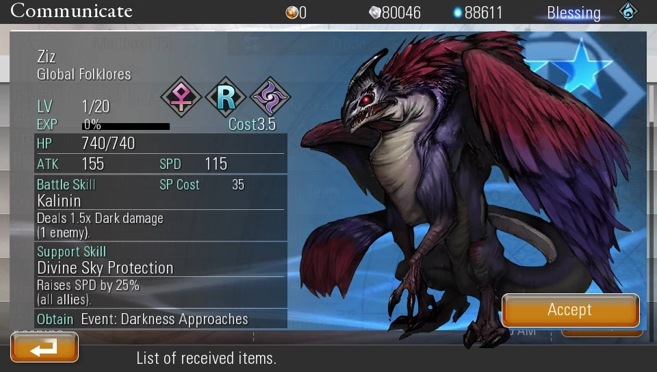 Ziz | Destiny of Spirits Wiki | FANDOM powered by Wikia