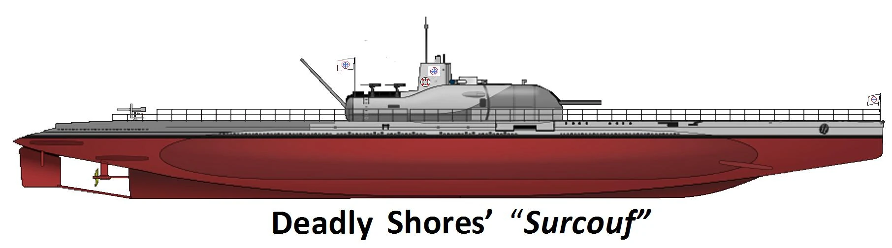 Surcouf-type submarine | Destroyermen Wiki | Fandom