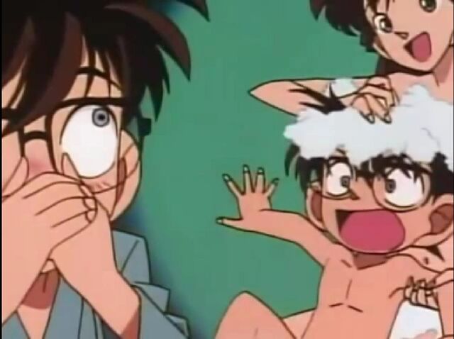 Imagen Ran Bañando A Conan Detective Conan Wiki Fandom Powered By Wikia