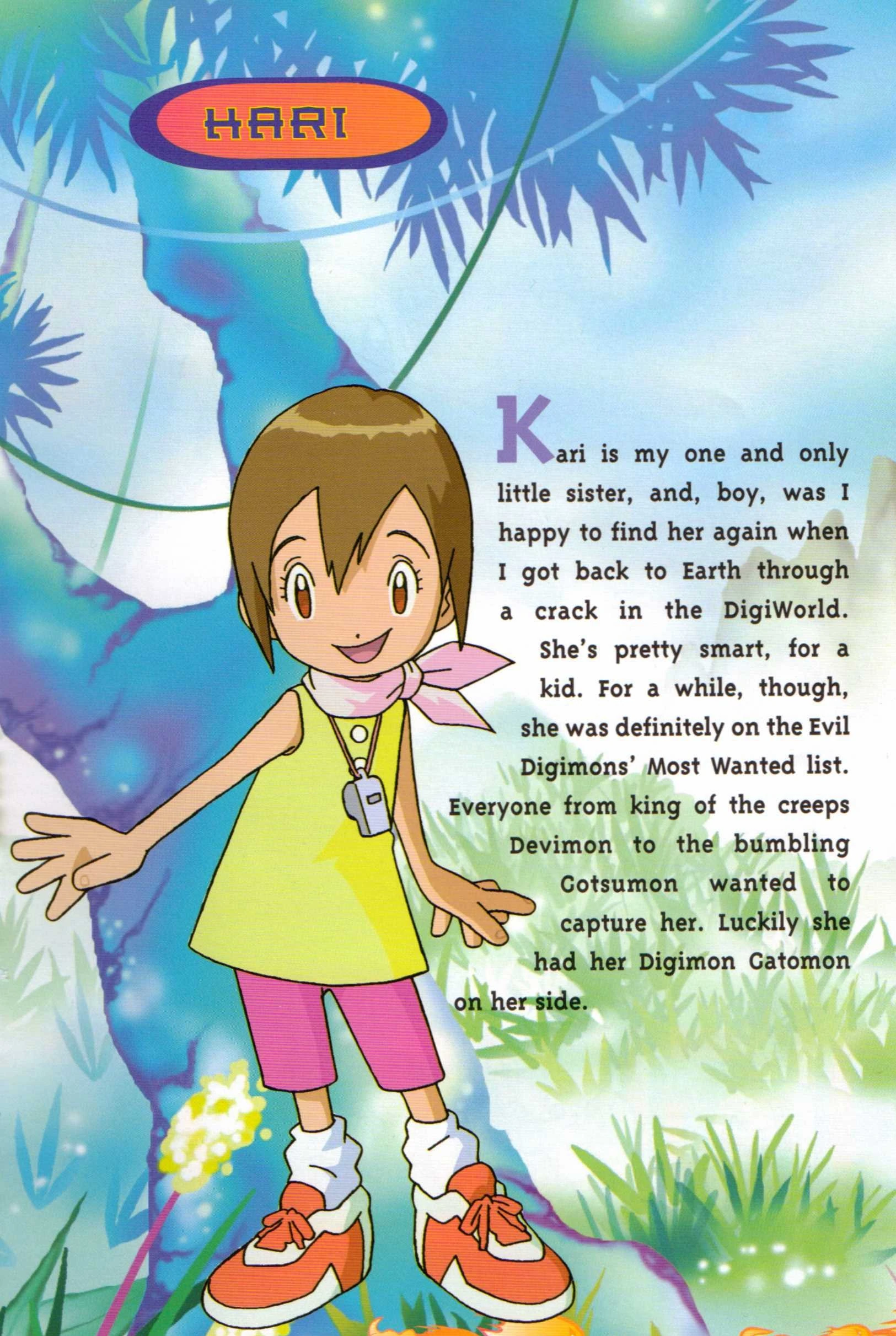 Image - Digimon character guide Kari.jpg | DigimonWiki | FANDOM powered ...